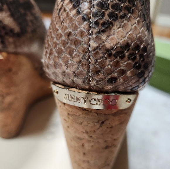 Jimmy Choo | Shoes | Jimmy Choo Snake Print Wedges | Poshmark